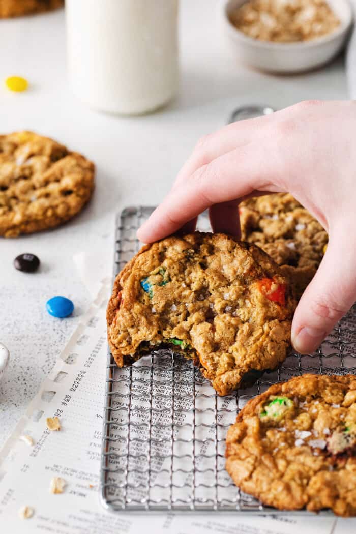 Easy Chewy Monster Cookies Recipe | A Farmgirl's Dabbles