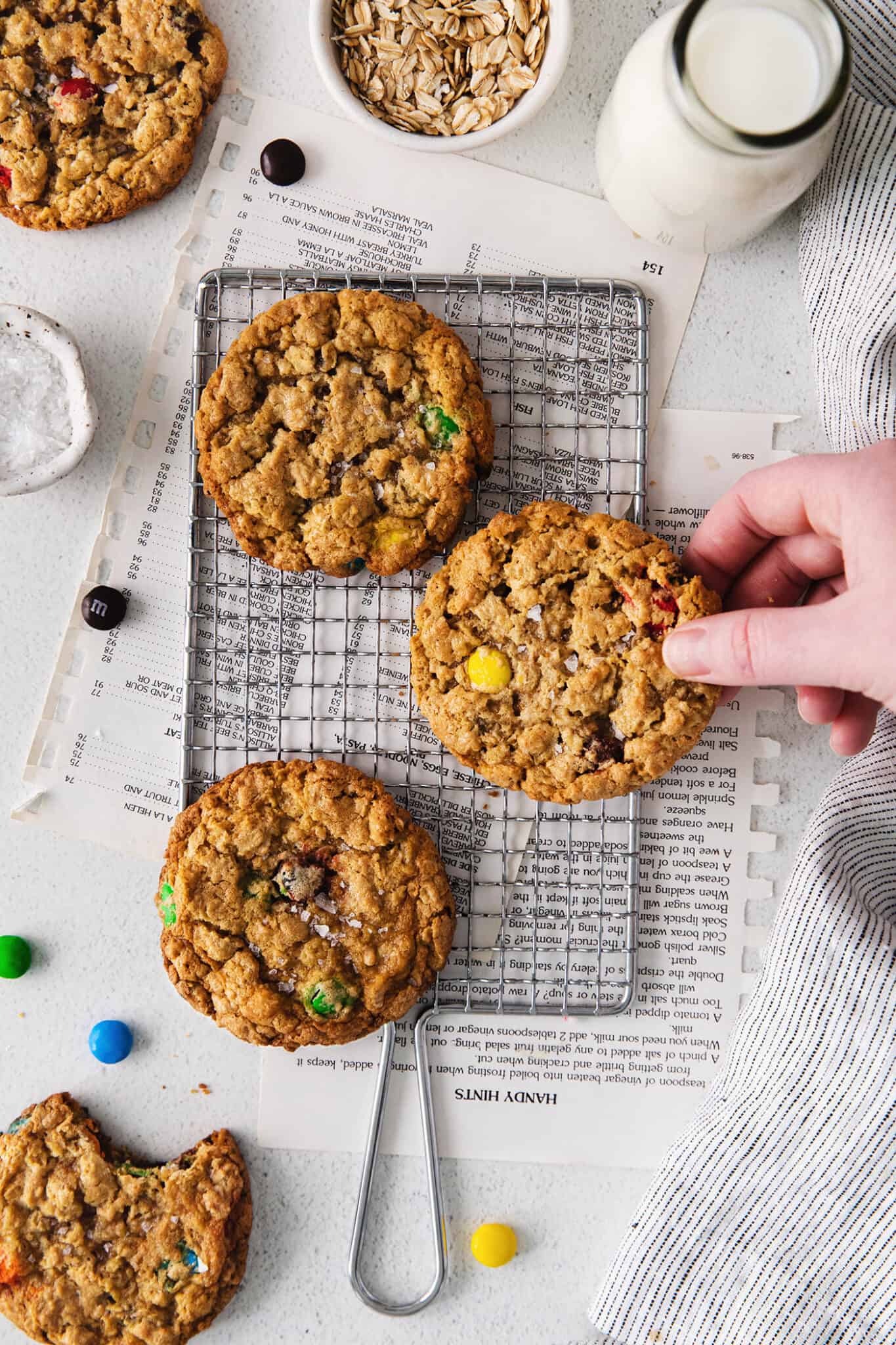 Easy Chewy Monster Cookies Recipe | A Farmgirl's Dabbles