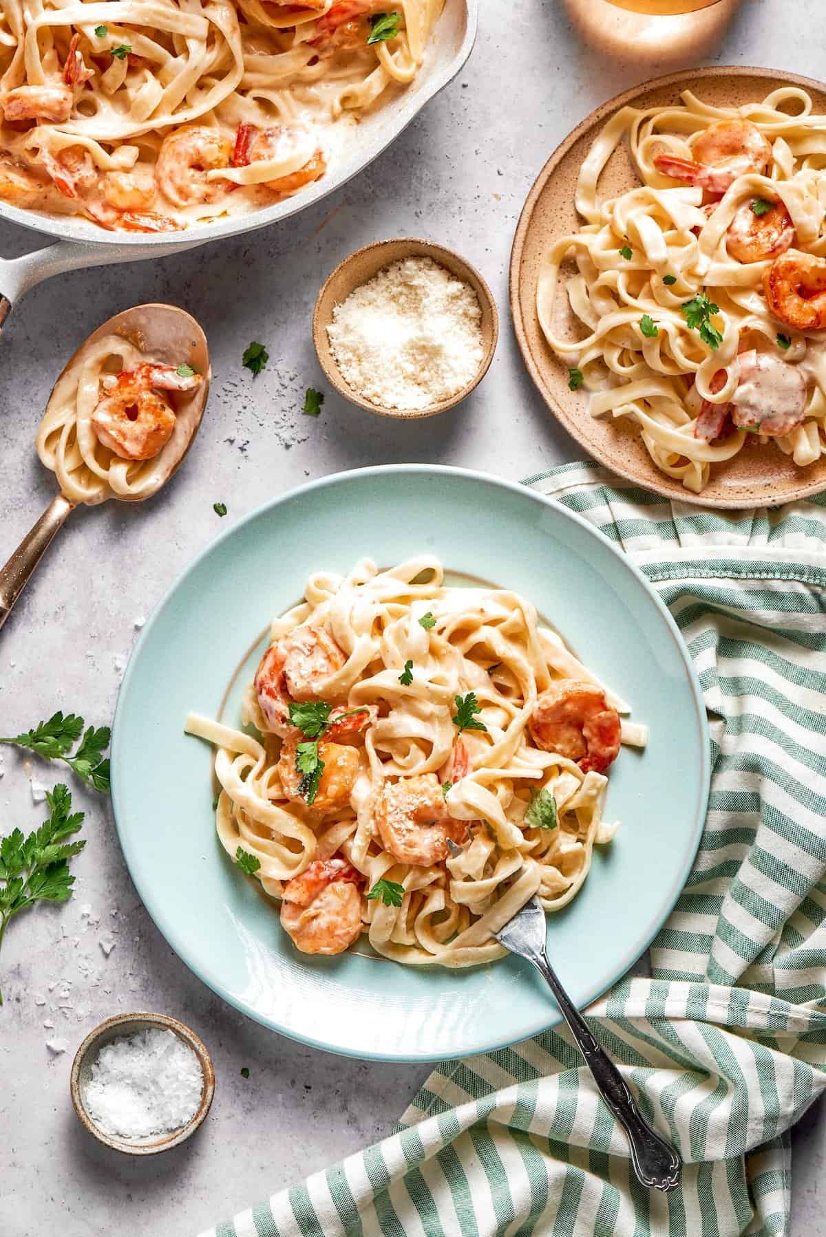 Creamy Shrimp Pasta | A Farmgirl's Dabbles