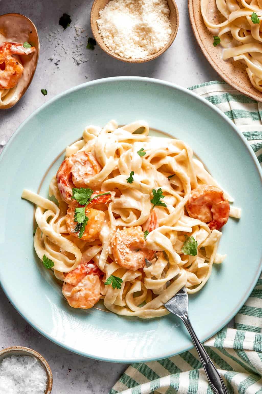 Creamy Shrimp Pasta | A Farmgirl's Dabbles