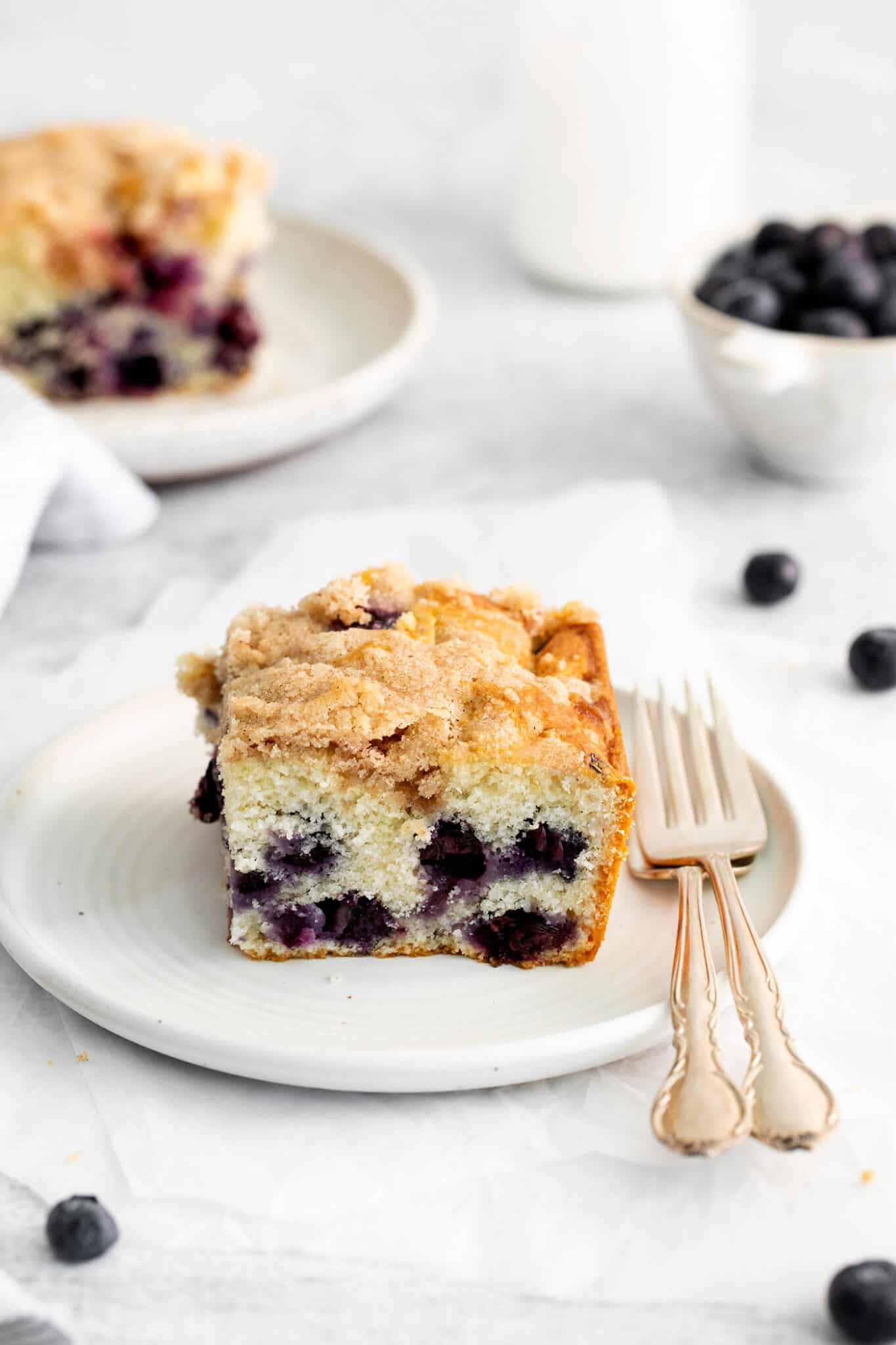 Easy Blueberry Tea Cake Recipe l A Farmgirl's Dabbles