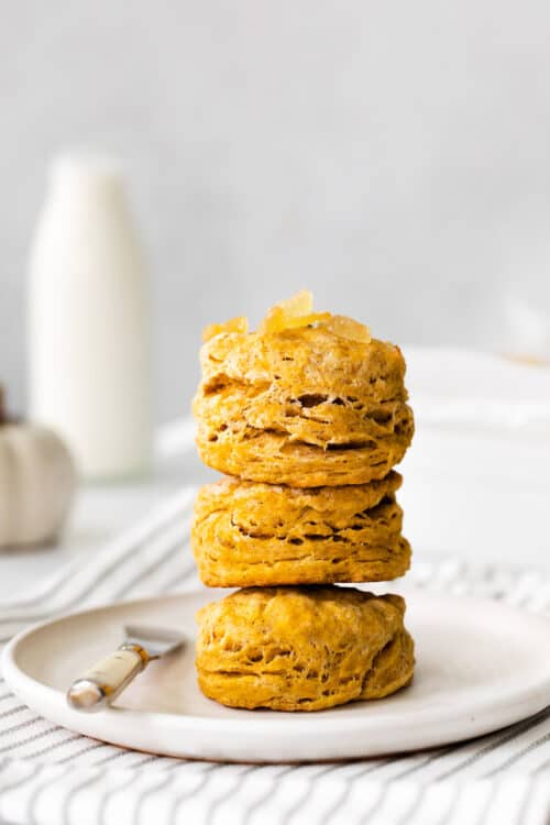 Easy Homemade Pumpkin Biscuits Recipe | A Farmgirl's Dabbles