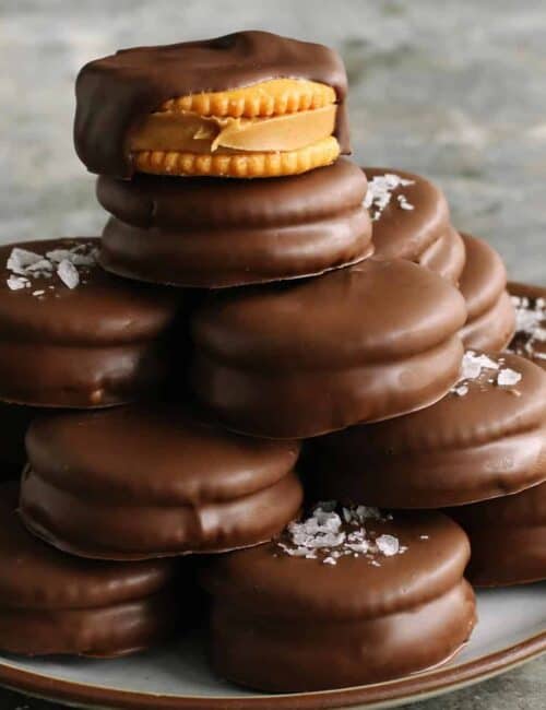 Chocolate Peanut Butter Ritz Cookies - Easy No-Bake Cookies!