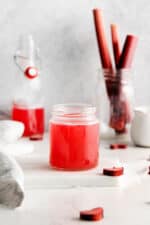 Easy Rhubarb Syrup Recipe | A Farmgirl's Dabbles