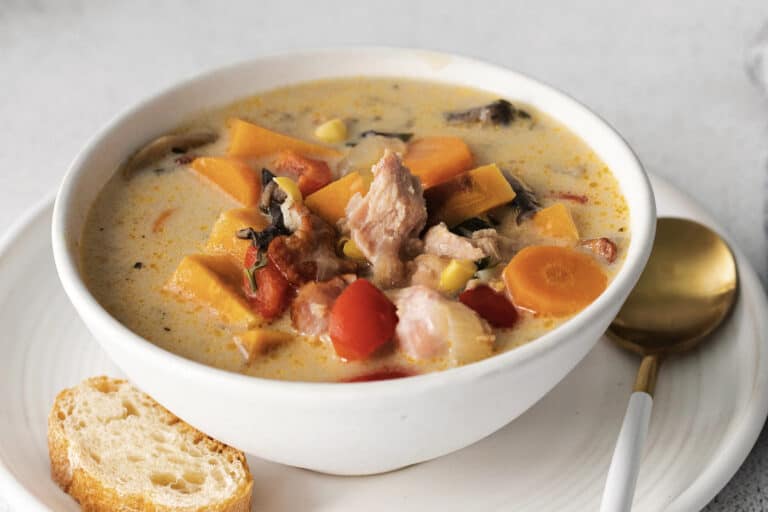 Easy Smoked Turkey Chowder Recipe | A Farmgirl's Dabbles