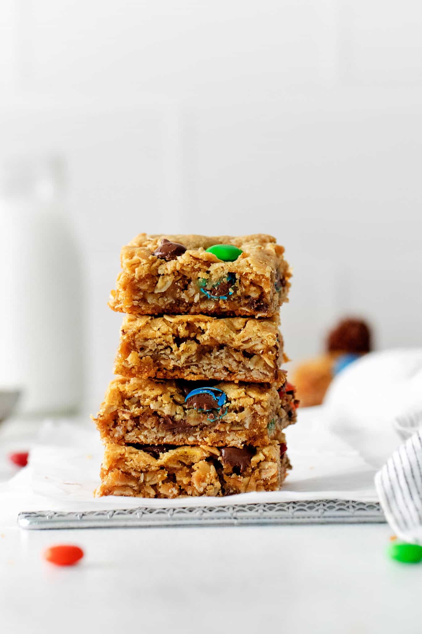 Thick & Chewy Monster Cookie Bars | A Farmgirl's Dabbles