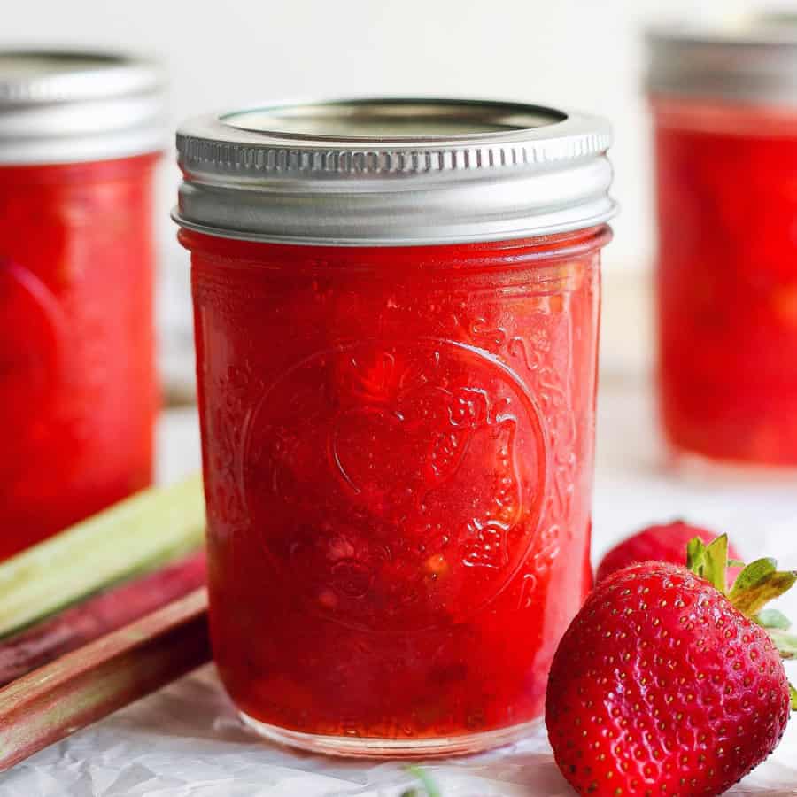 Strawberry Rhubarb Freezer Jam