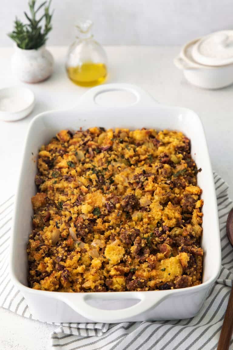 Cornbread Sausage Dressing Recipe | Farmgirl's Dabbles