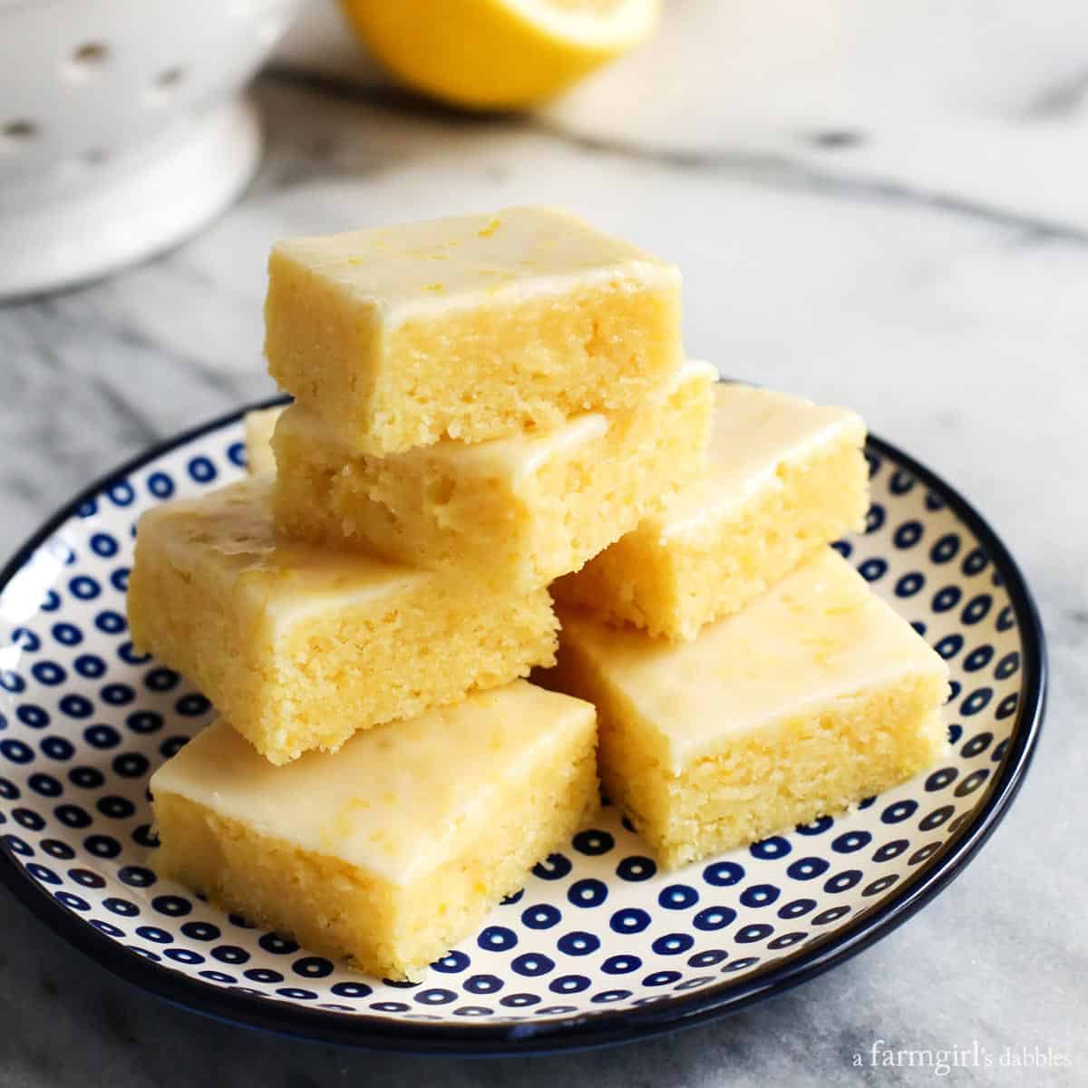 Soft & Chewy Lemon Heaven Bars | A Farmgirl's Dabbles