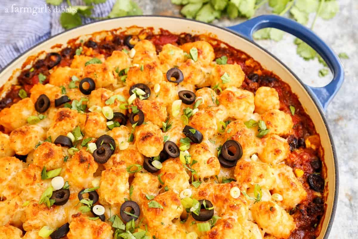 Taco Tater Tot Hotdish • a farmgirl's dabbles
