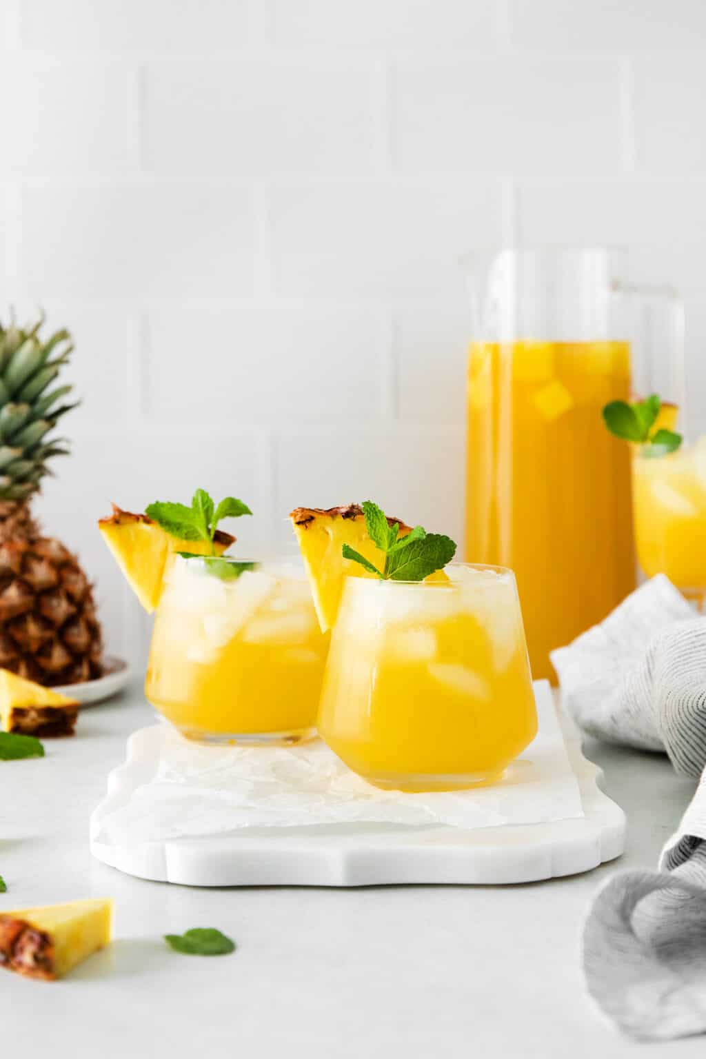 Pineapple Mint Julep Sangria l A Farmgirl's Dabbles
