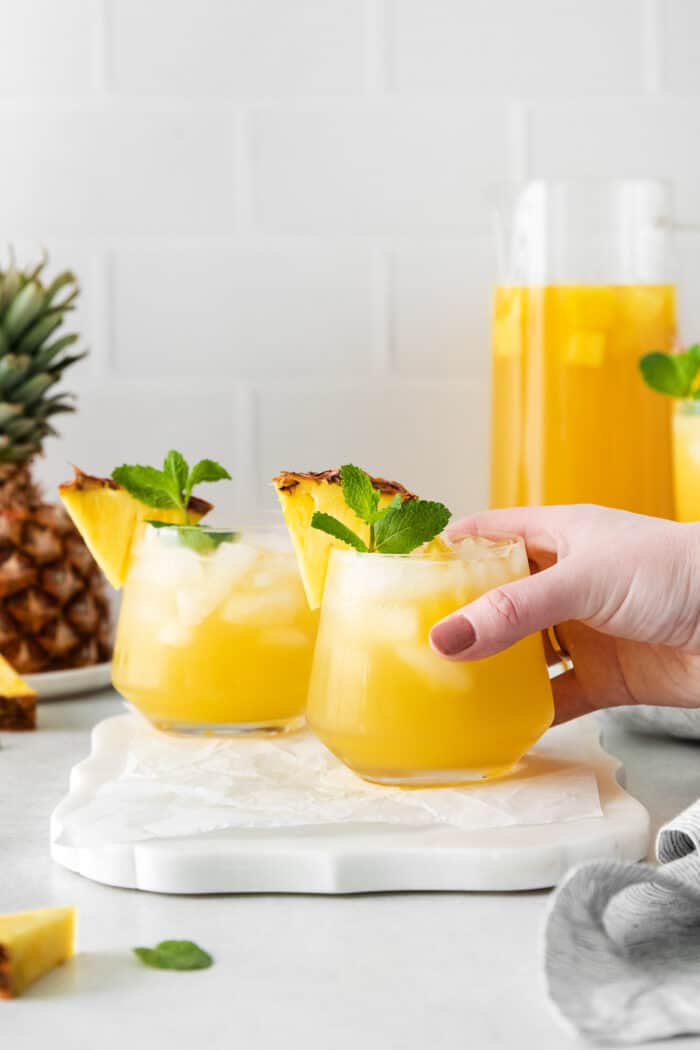 Pineapple Mint Julep Sangria l A Farmgirl's Dabbles