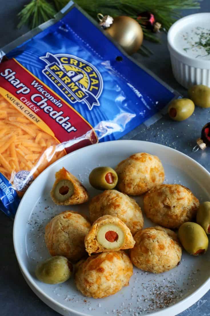 Olive Cheese Balls - easy baked recipe • a farmgirl's dabbles