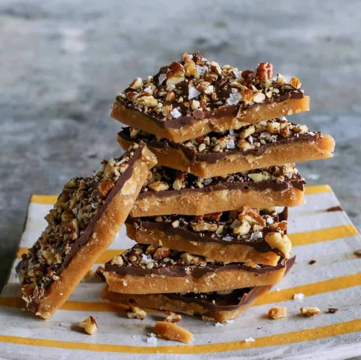 Easy Buttercrunch Toffee Recipe | A Farmgirl's Dabbles