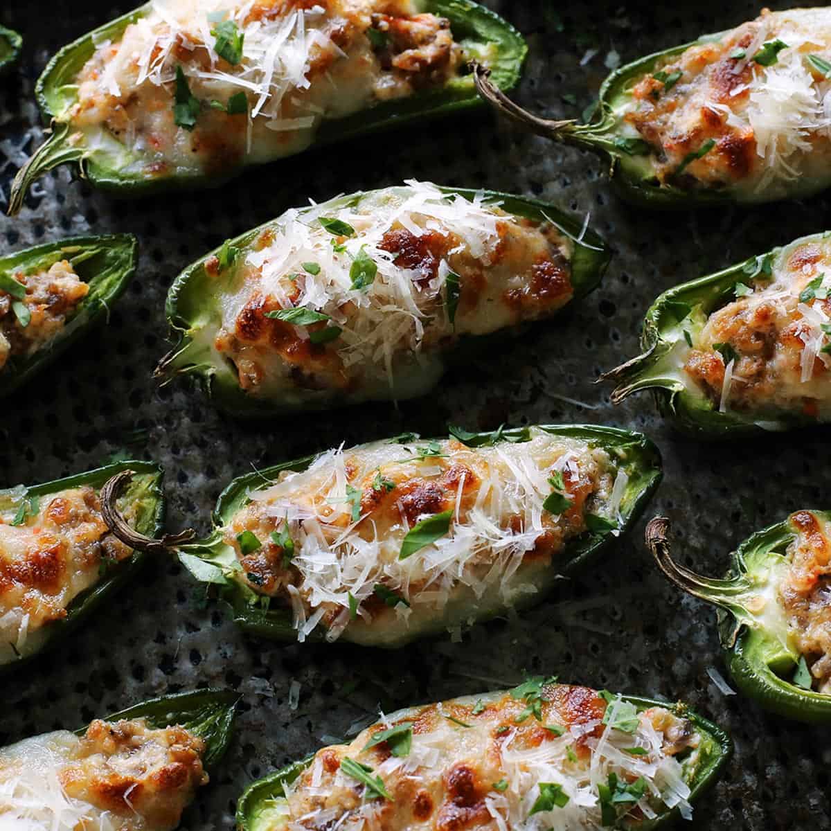 Italian Stuffed Jalapenos | a farmgirl's dabbles