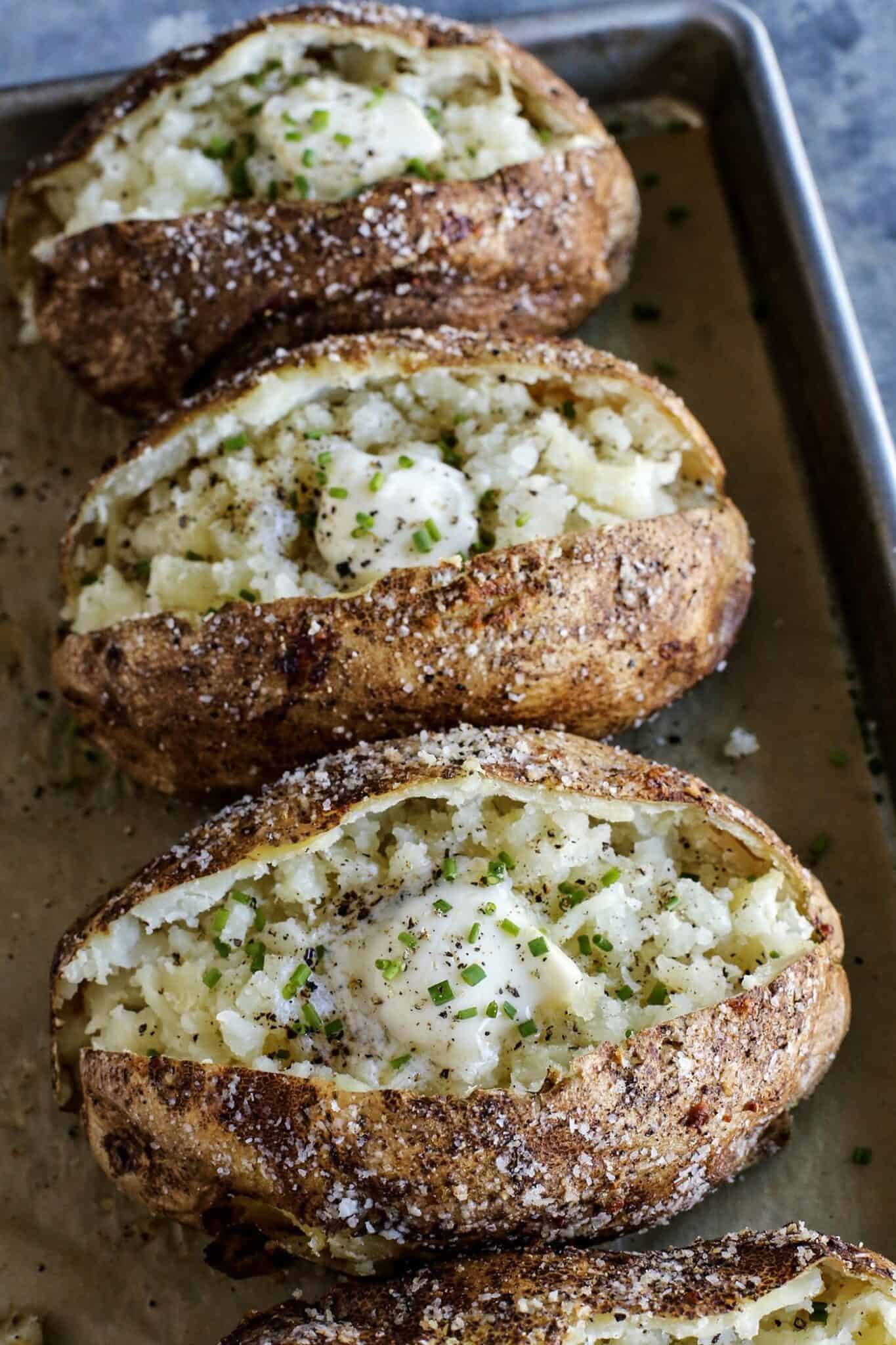 Easy Baked Potato Recipe (4 Ways!) | A Farmgirl's Dabbles