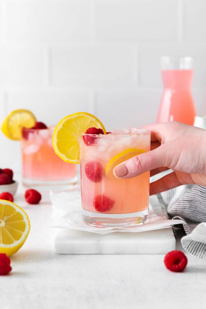 Pink Lemonade Margarita (Pink Senorita Cocktail) | A Farmgirl's Dabbles