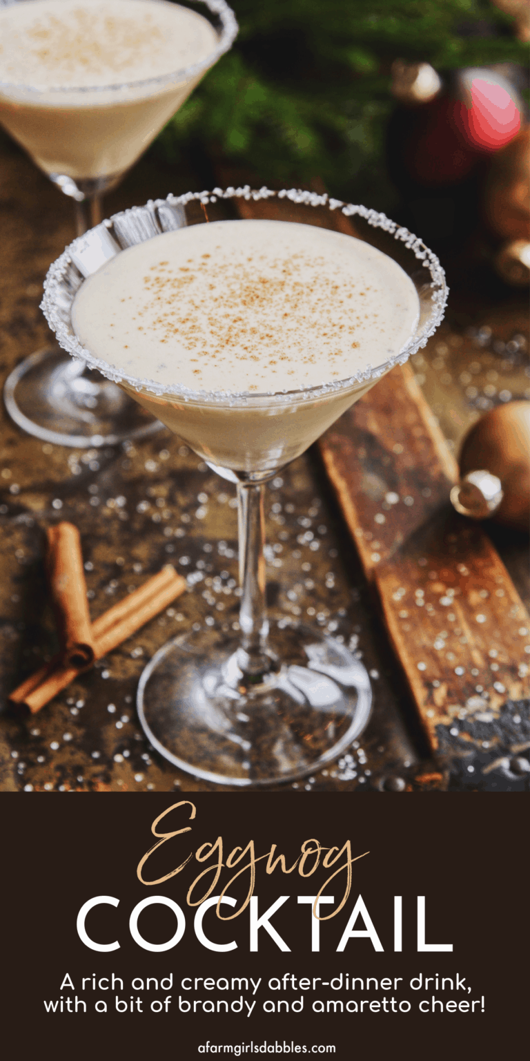 Eggnog Cocktail Recipe l A Farmgirl's Dabbles