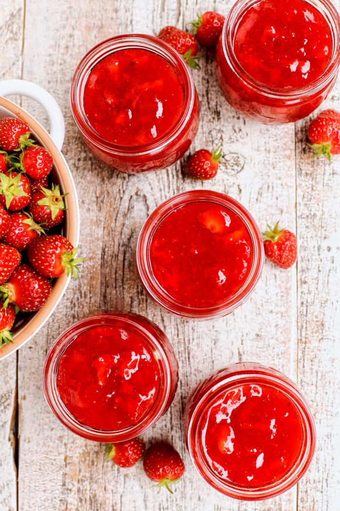 Easy Strawberry Freezer Jam Recipe A Farmgirls Dabbles