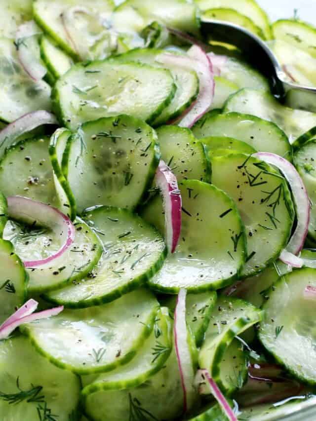 Cucumber Salad Recipe - A Farmgirl's Dabbles