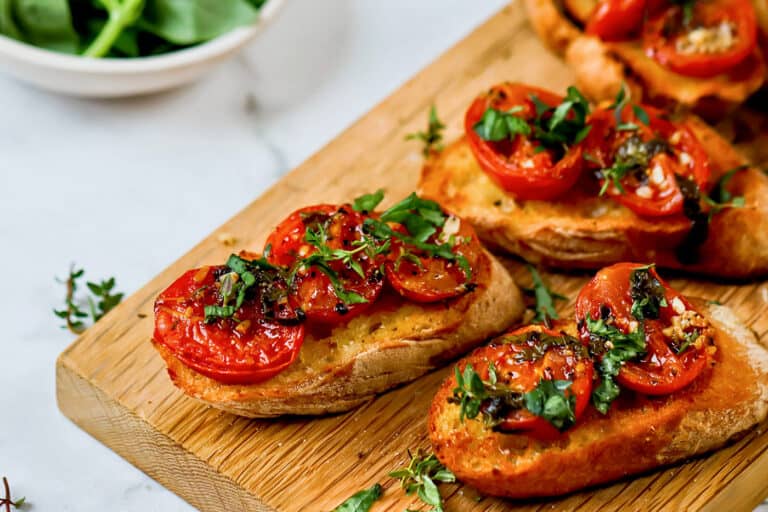 Roasted Tomatoes with Basil & Thyme l a farmgirl's dabbles