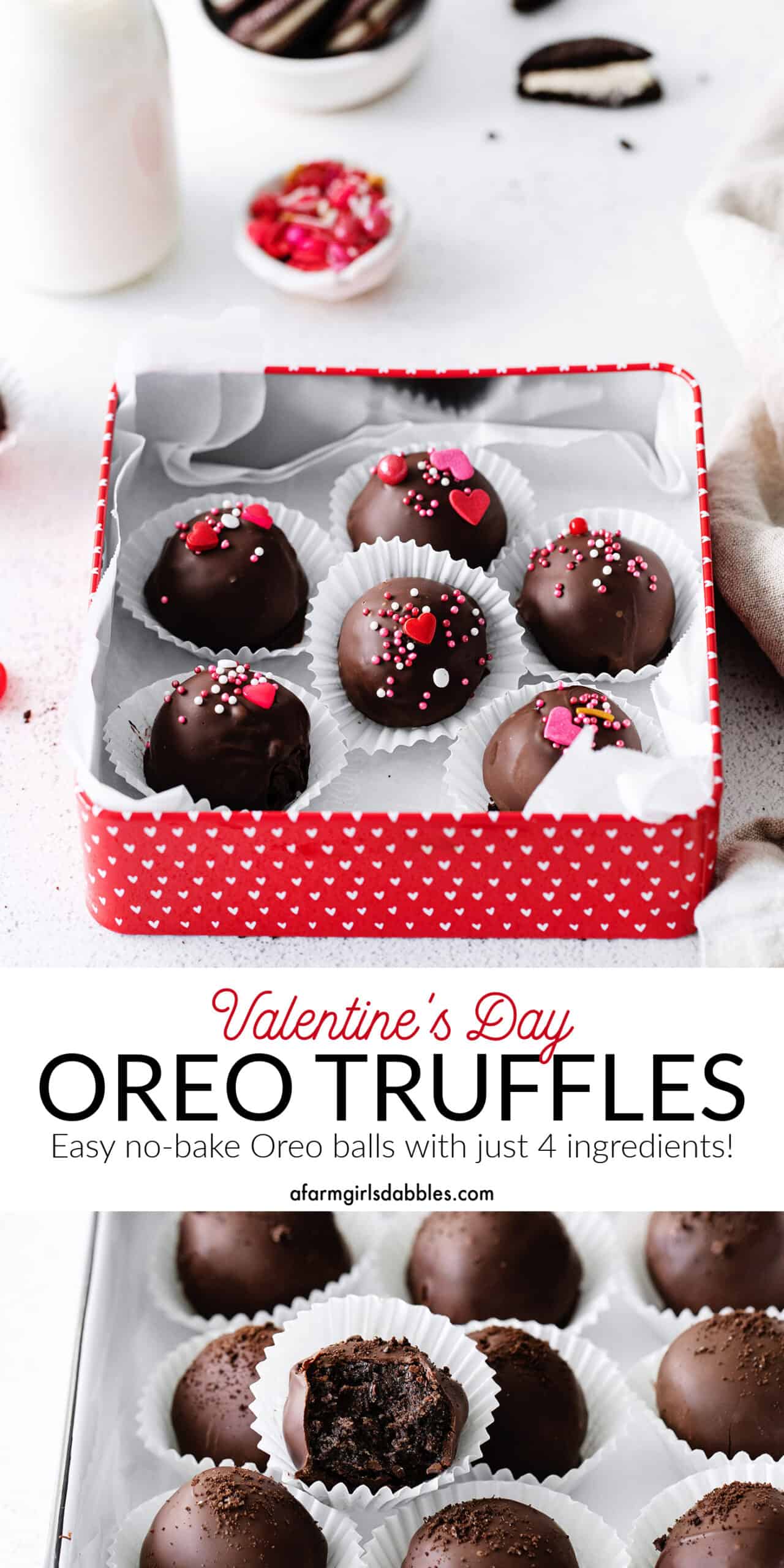 4 Ingredient Oreo Truffle Balls l A Farmgirl's Dabbles