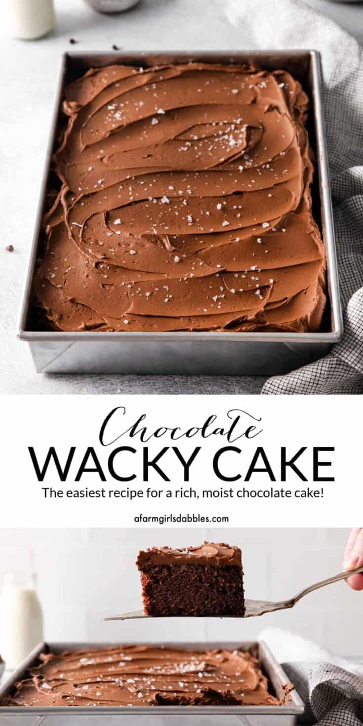 Easy Chocolate Wacky Cake l A Farmgirl's Dabbles