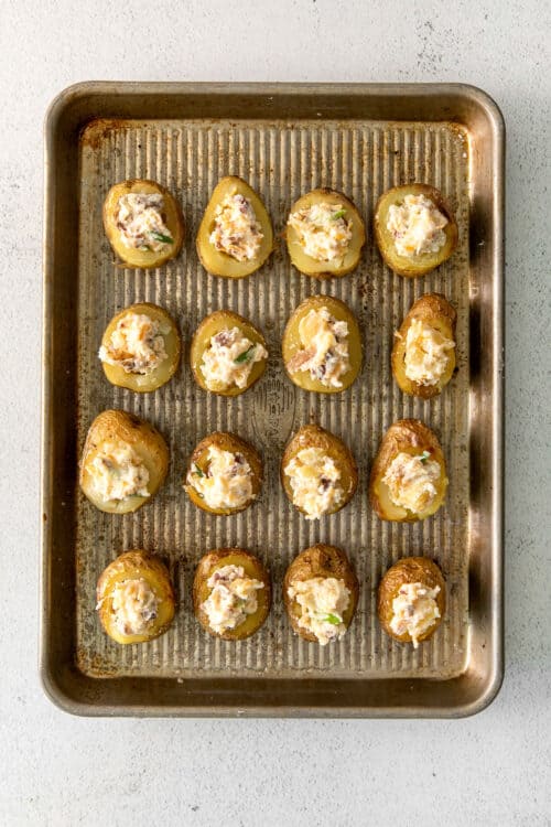 Loaded Mini Baked Potatoes l A Farmgirl's Dabbles