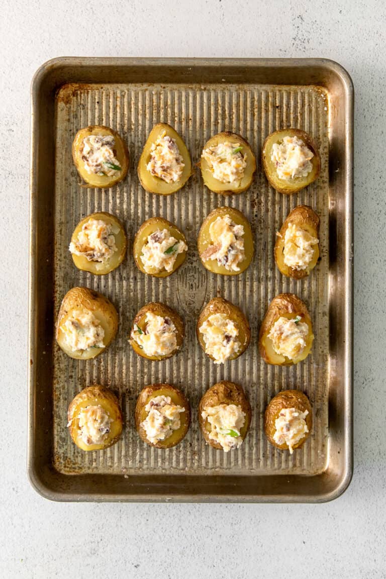 Loaded Mini Baked Potatoes l A Farmgirl's Dabbles