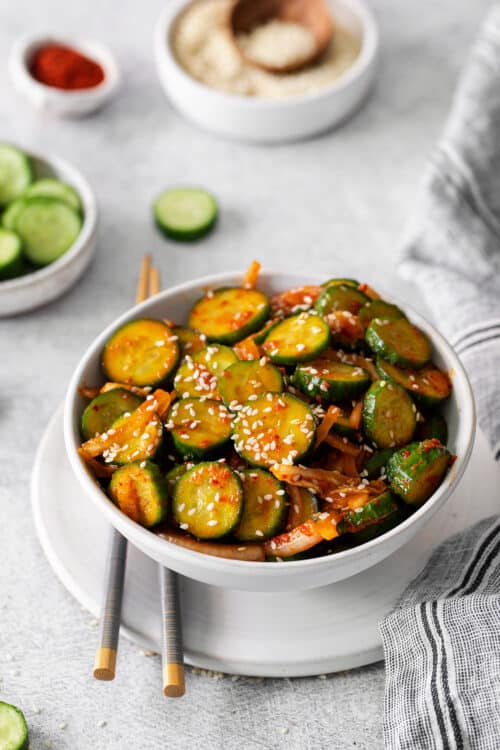 15 Minute Cucumber Kimchi l A Farmgirl's Dabbles