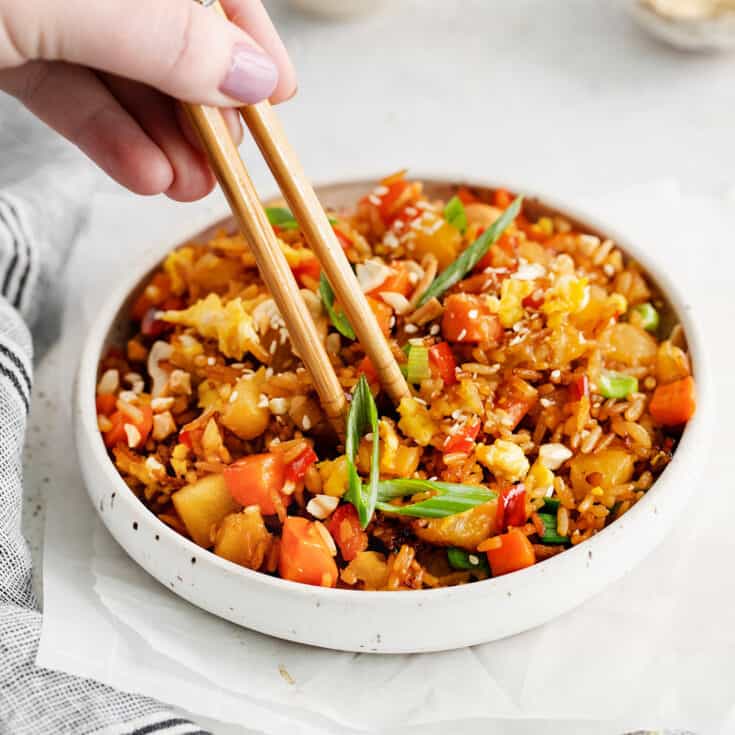 Easy Pineapple Fried Rice l A Farmgirl's Dabbles