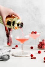 Easy Raspberry Rhubarb Cosmopolitan Recipe l A Farmgirl's Dabbles