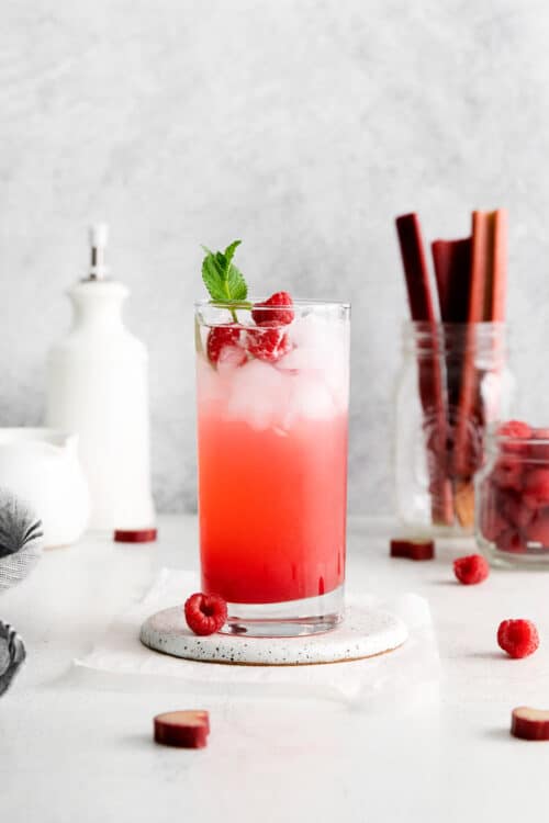 Easy Raspberry Rhubarb Cosmopolitan Recipe l A Farmgirl's Dabbles