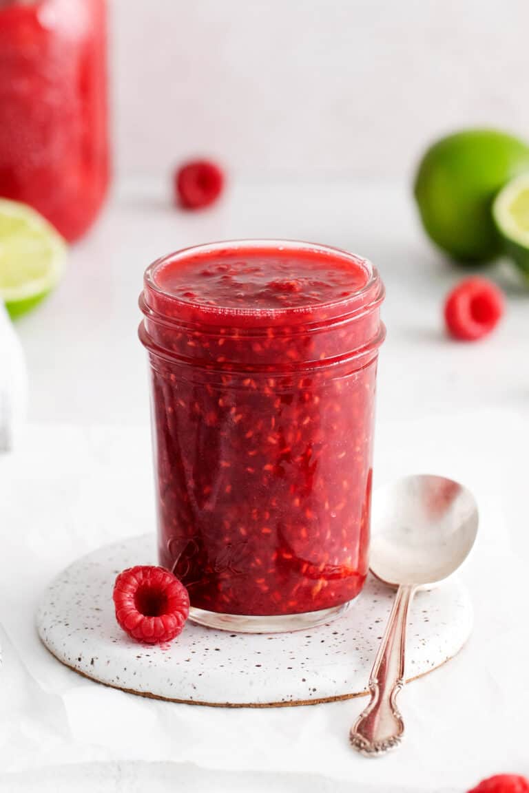 Super Simple Raspberry Sauce (3 Ingredients!) l A Farmgirl's Dabbles