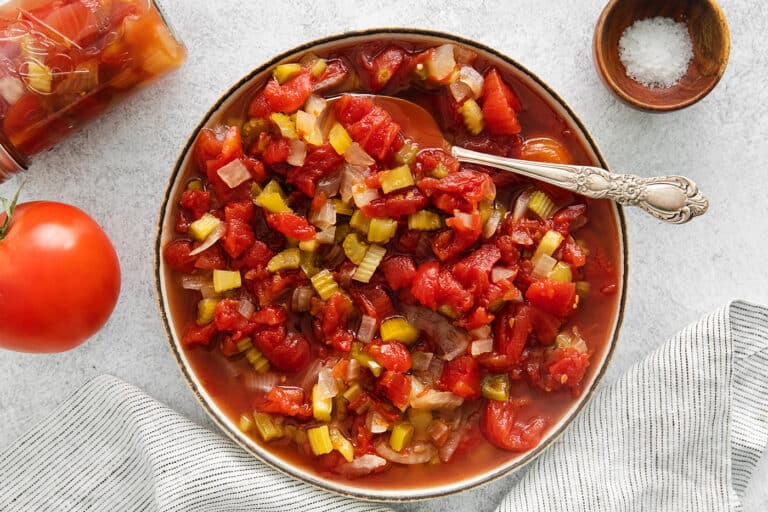 Easy Chili Stewed Tomatoes l A Farmgirl's Dabbles