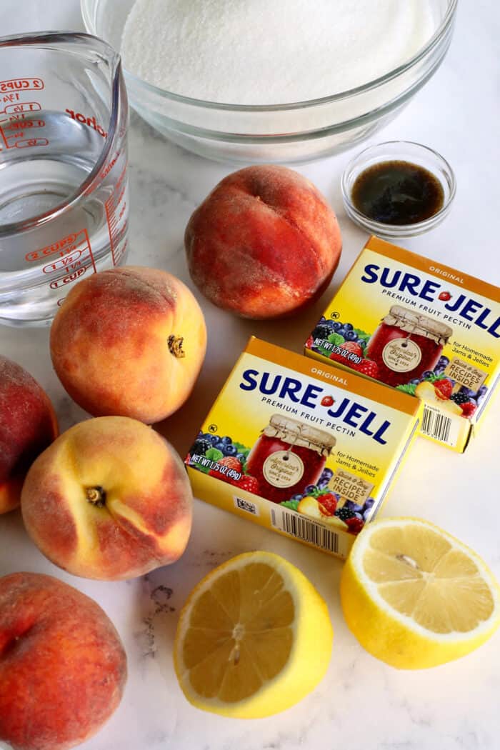 Easy Peach Freezer Jam Recipe | A Farmgirl's Dabbles