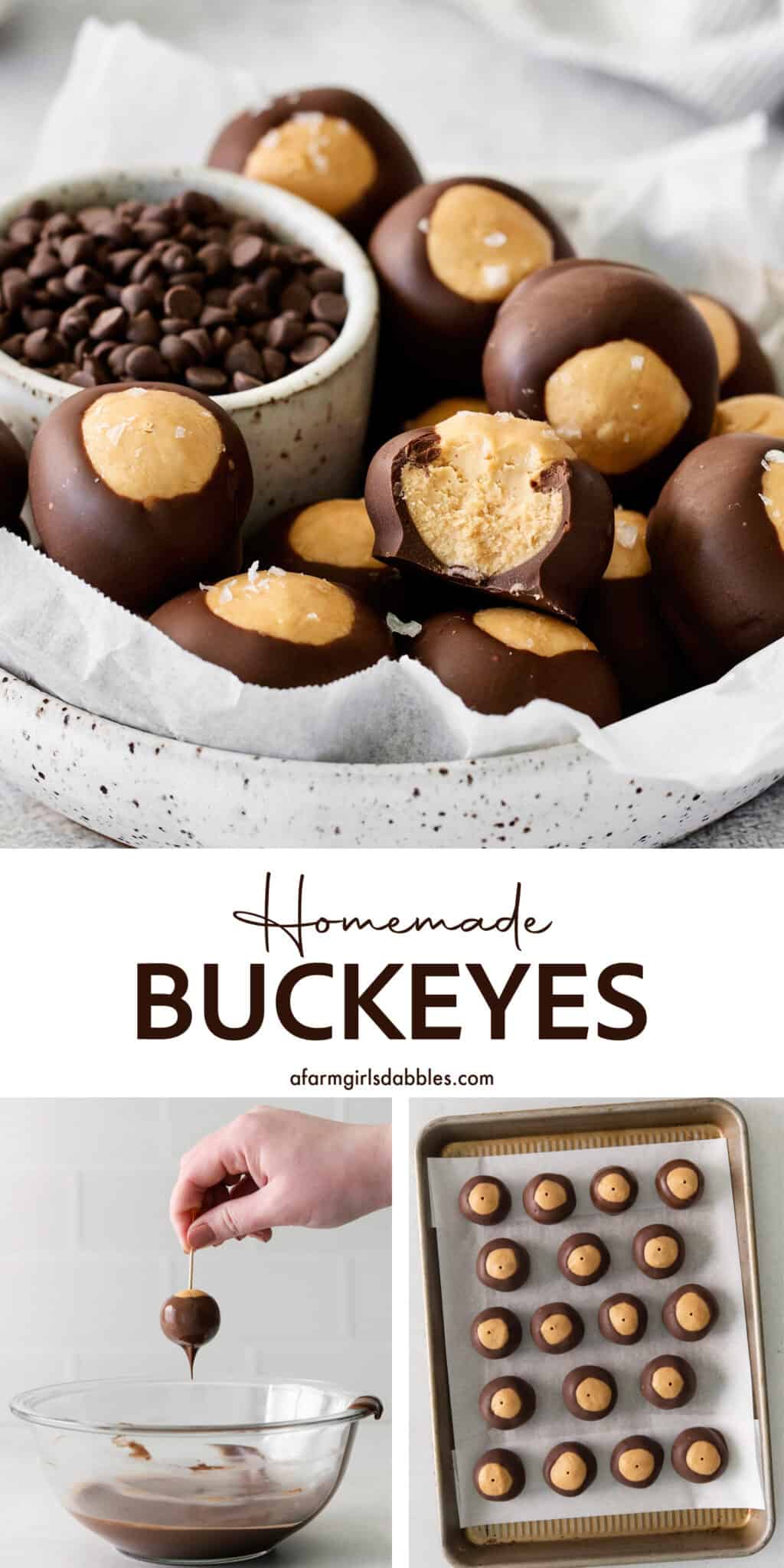 Easy Homemade Buckeyes l A Farmgirl's Dabbles