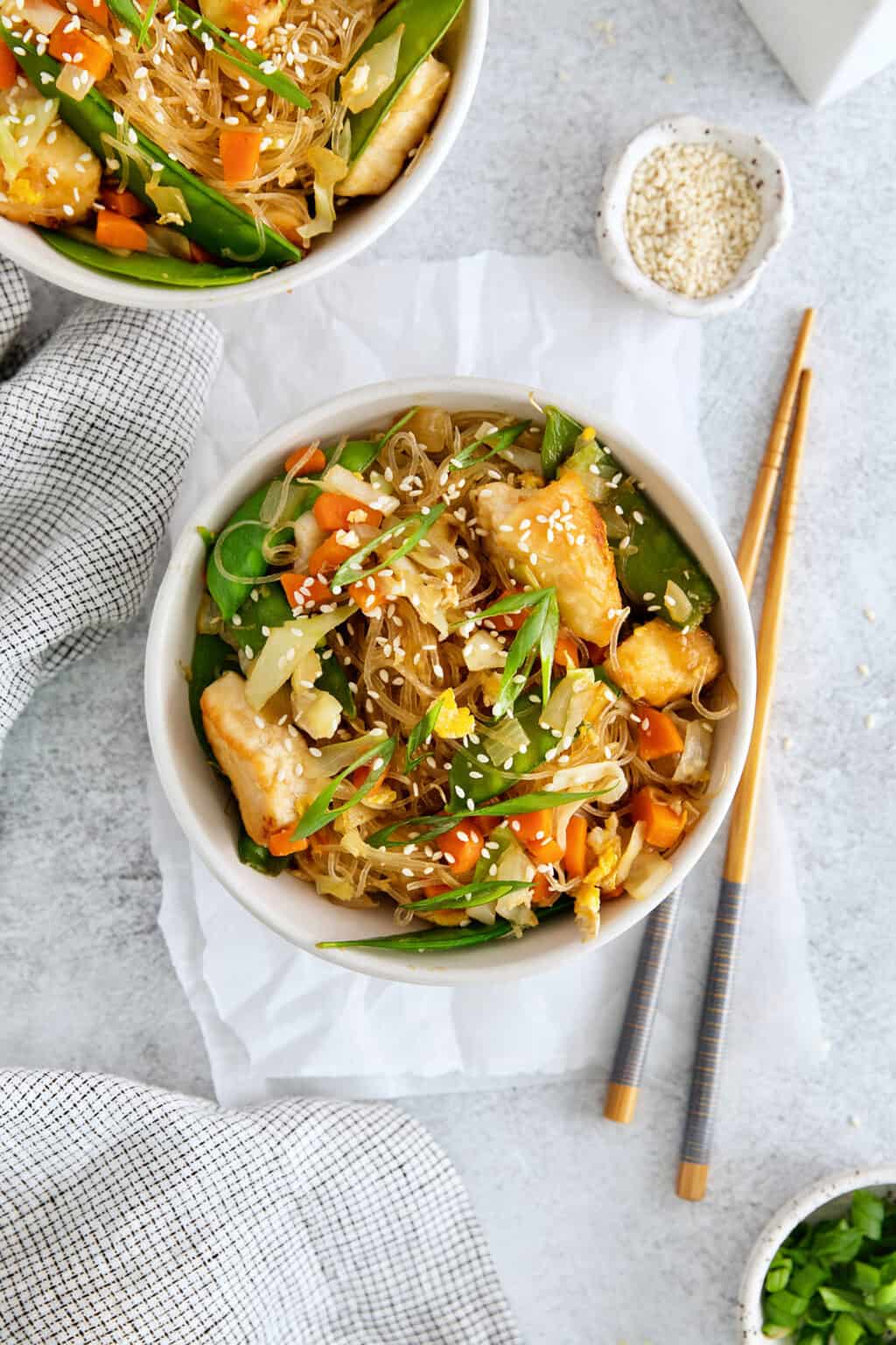 Easy Pad Woon Sen (Glass Noodle Stir Fry) l A Farmgirl's Dabbles