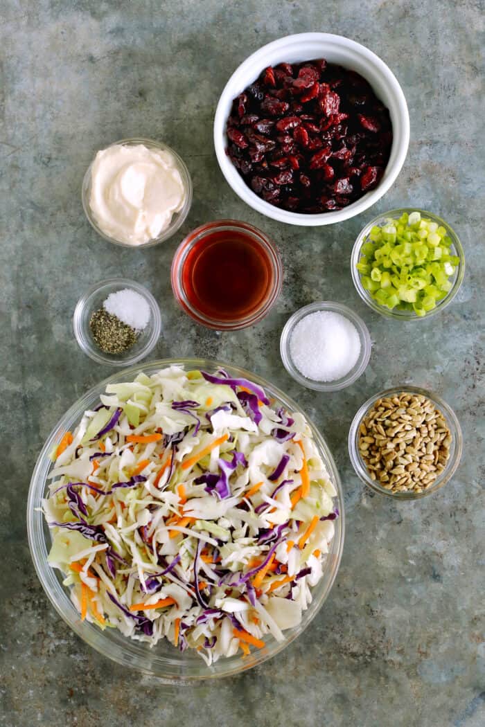 Easy Cranberry Coleslaw l A Farmgirl's Dabbles