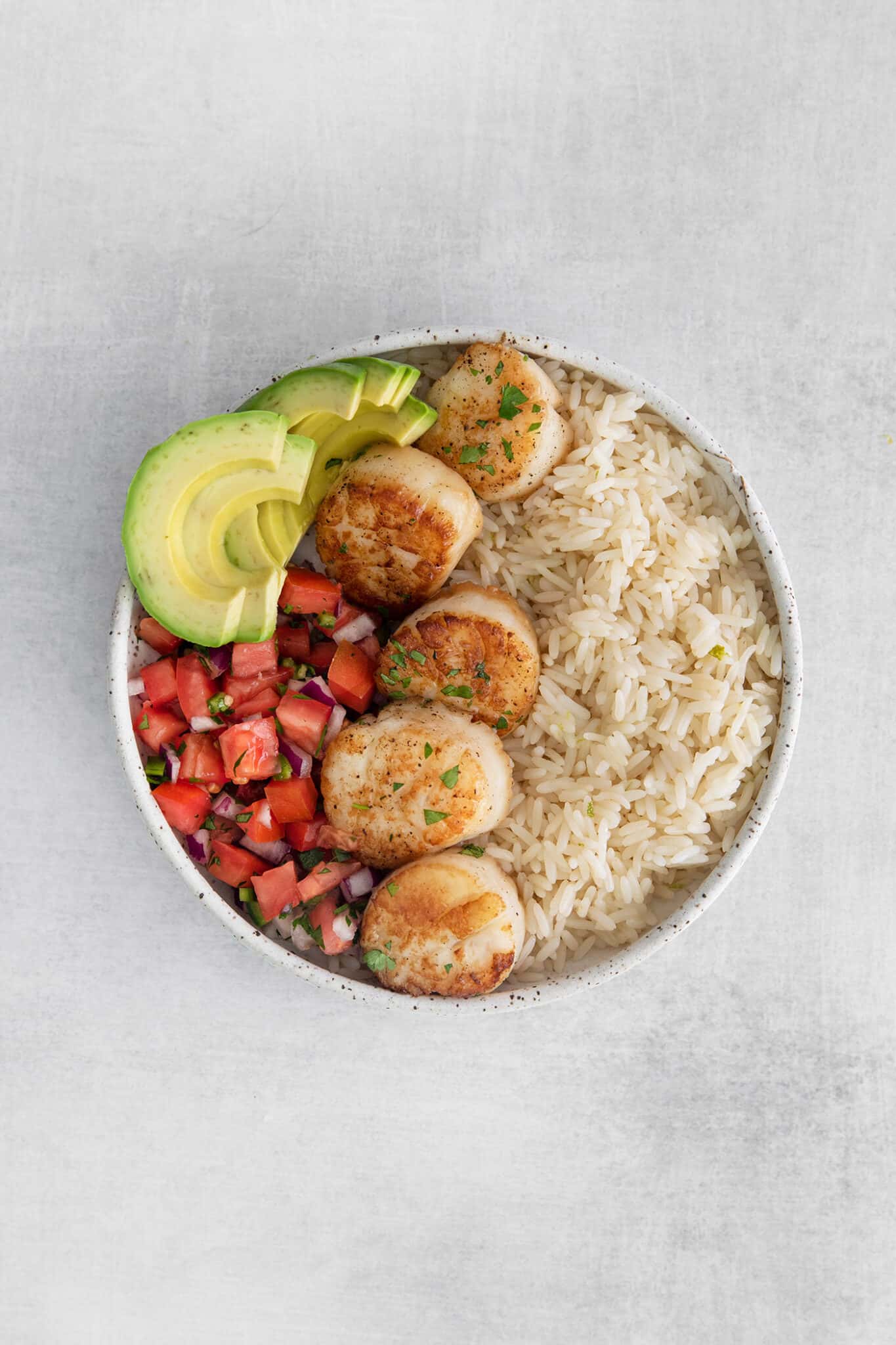 Easy Tex-Mex Scallop Rice Bowls l A Farmgirl's Dabbles