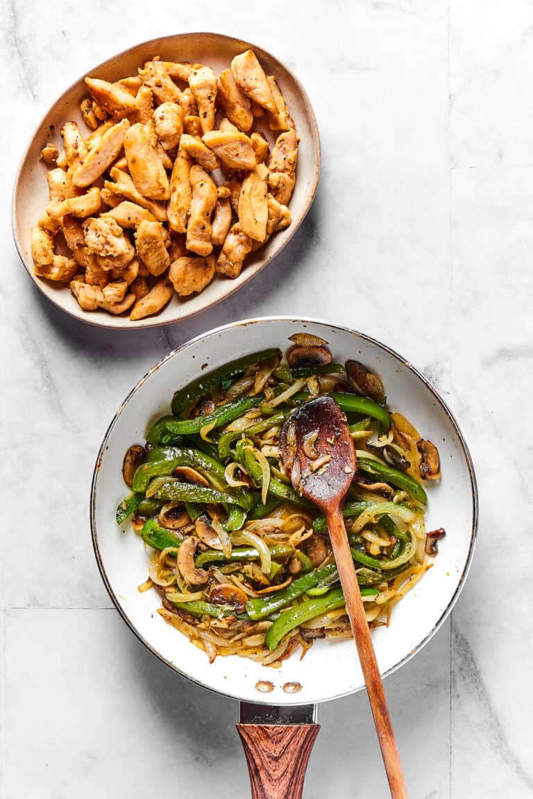 Quick & Easy Chicken Cheesesteak l A Farmgirl's Dabbles