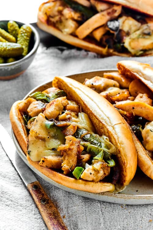 Quick & Easy Chicken Cheesesteak l A Farmgirl's Dabbles