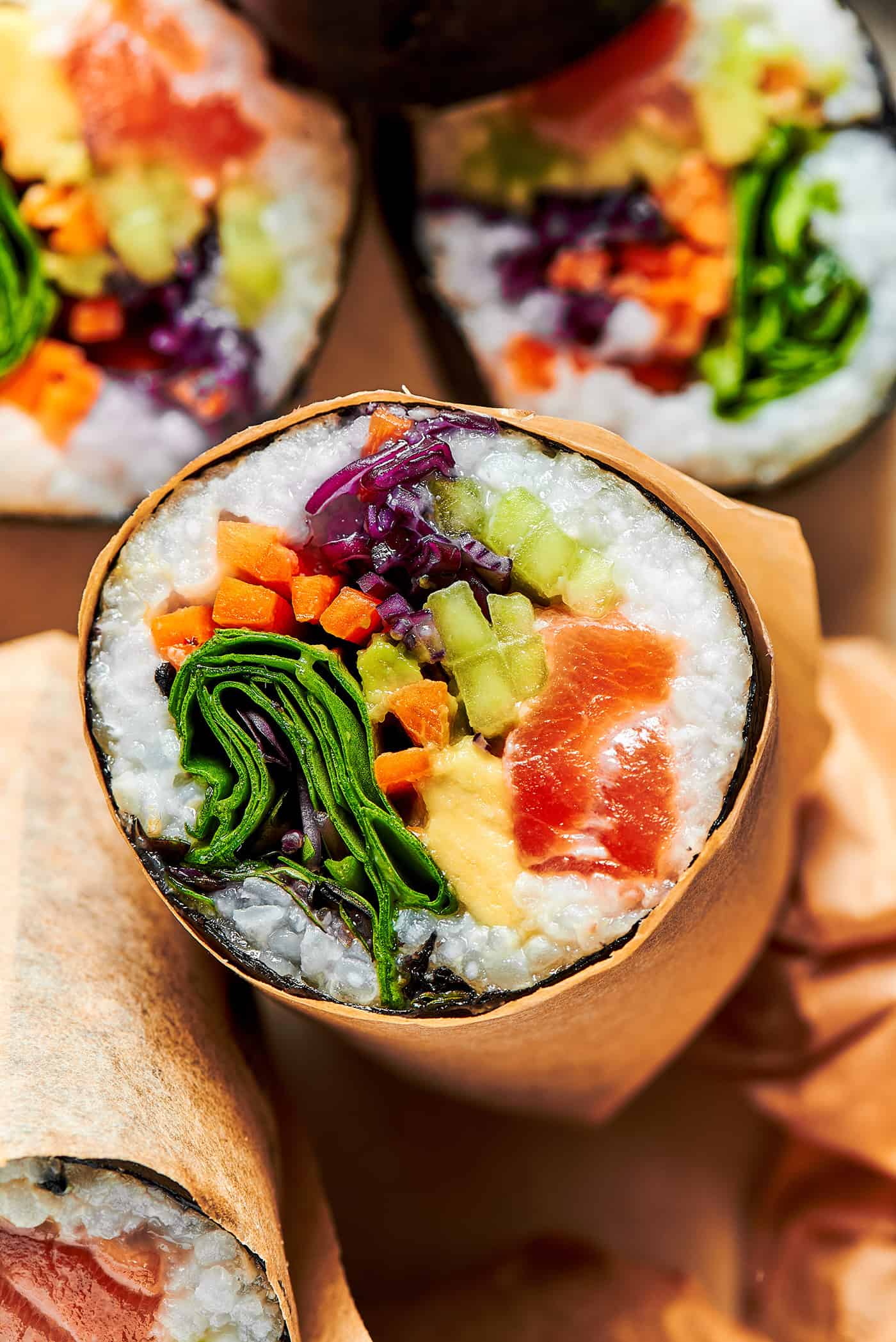 Easy Salmon Sushi Burrito (Sushirrito) l A Farmgirl's Dabbles