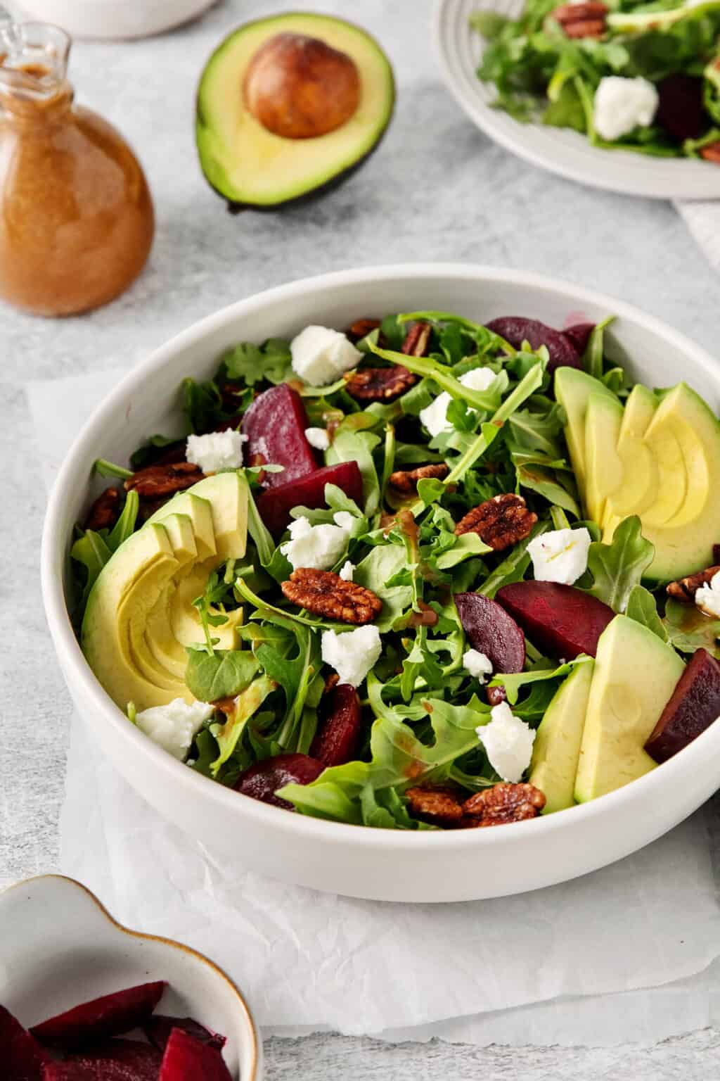 Arugula Beet Salad with Goat Cheese l A Farmgirl's Dabbles