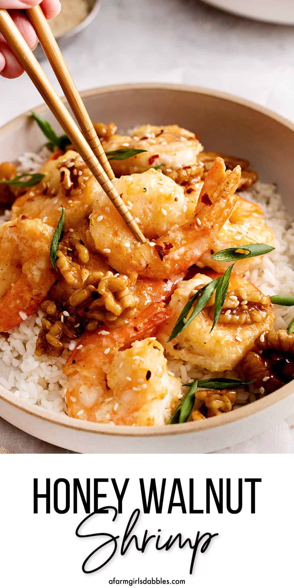 Easy Honey Walnut Shrimp Recipe l A Farmgirl's Dabbles