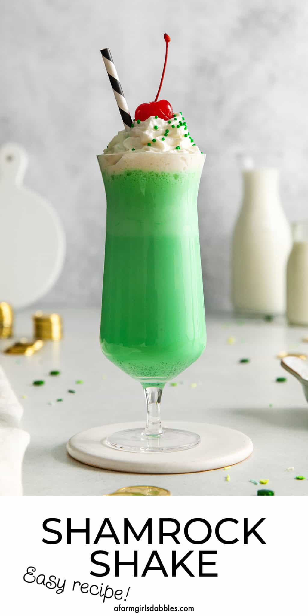 Copycat McDonald's Shamrock Shake l A Farmgirl's Dabbles