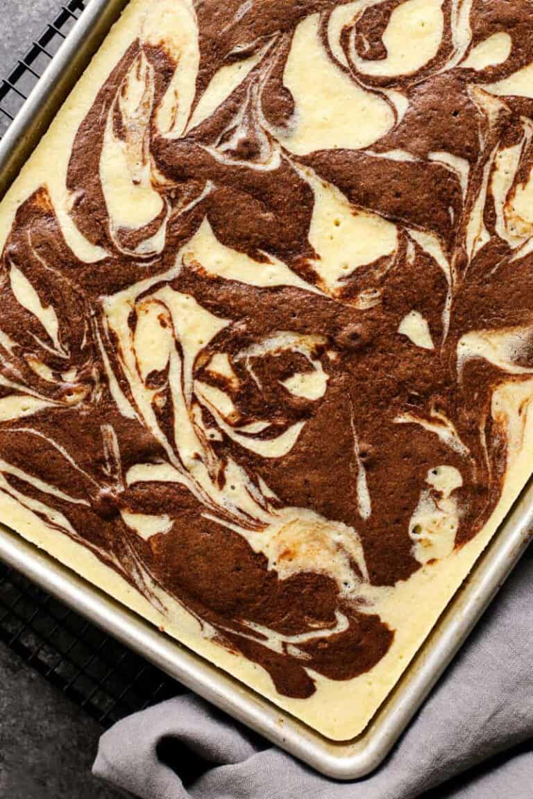 Easy Marble Cake Recipe l A Farmgirl's Dabbles