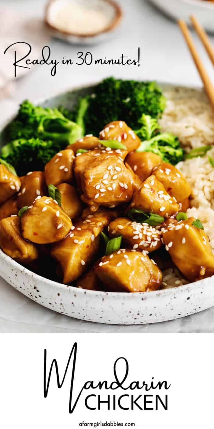 Easy Mandarin Chicken Recipe l A Farmgirl's Dabbles