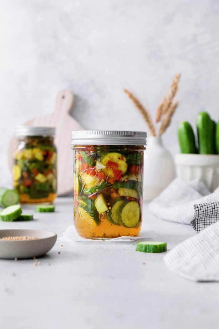 Sweet and Spicy Pickles | A Farmgirl's Dabbles