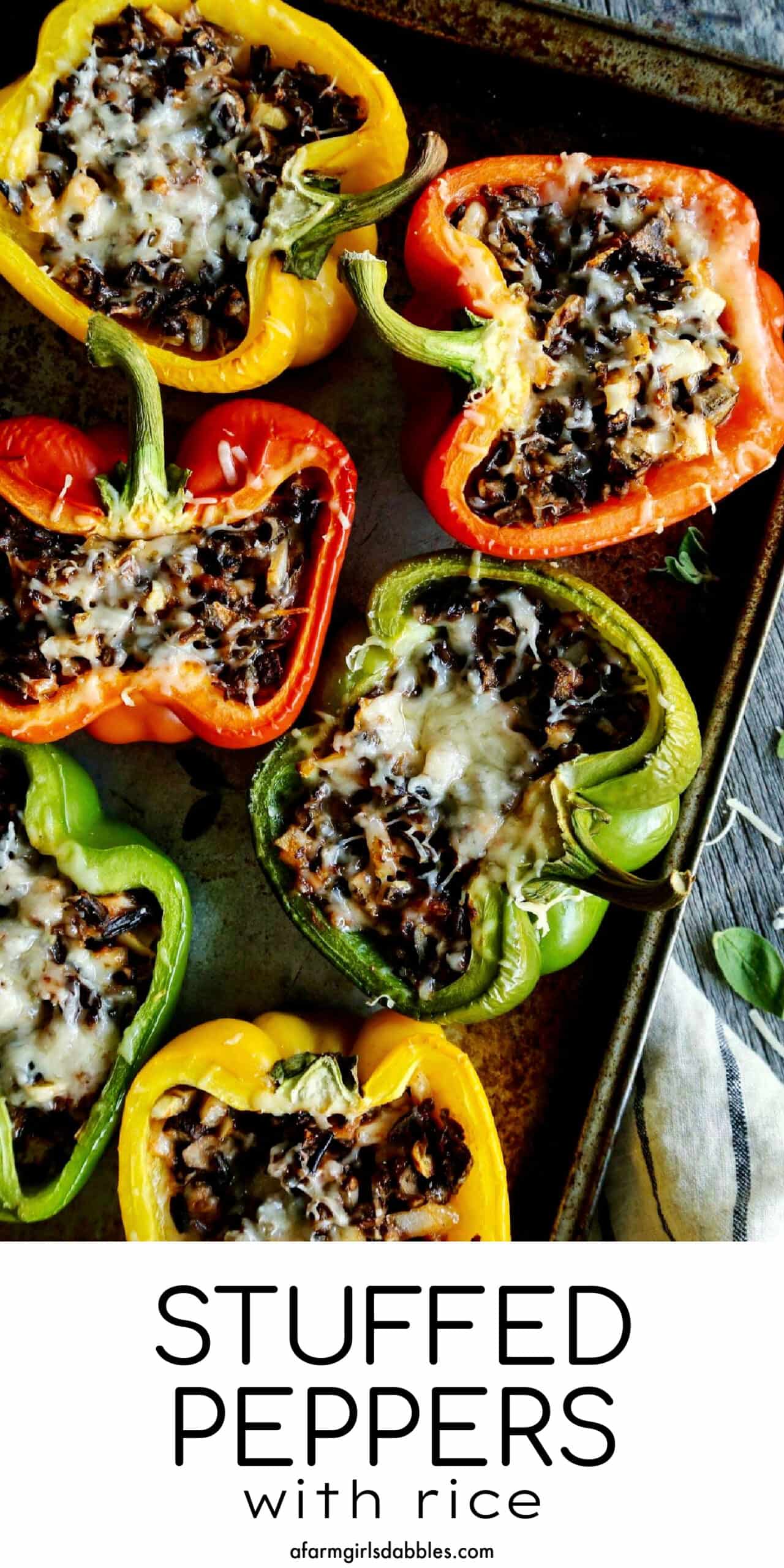 Stuffed Peppers with Rice | A Farmgirl's Dabbles